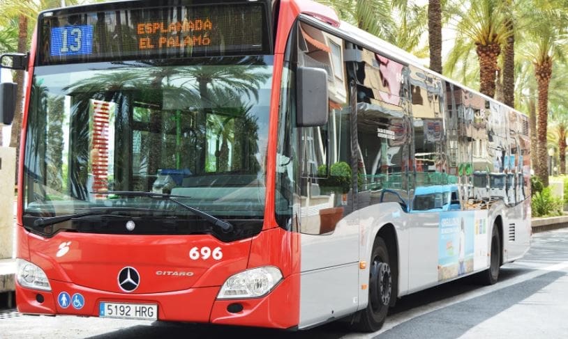 Alicante activa la bonificación del 50% de bus urbano - Diario de Alicante