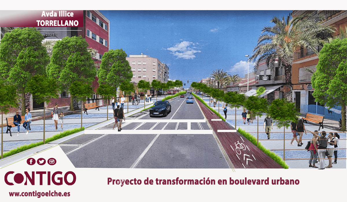 Presentan un proyecto de boulevard urbano para la Avda Illice de ...