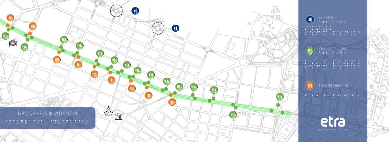 Luz verde al nuevo itinerario seguro para personas invidentes en San ...