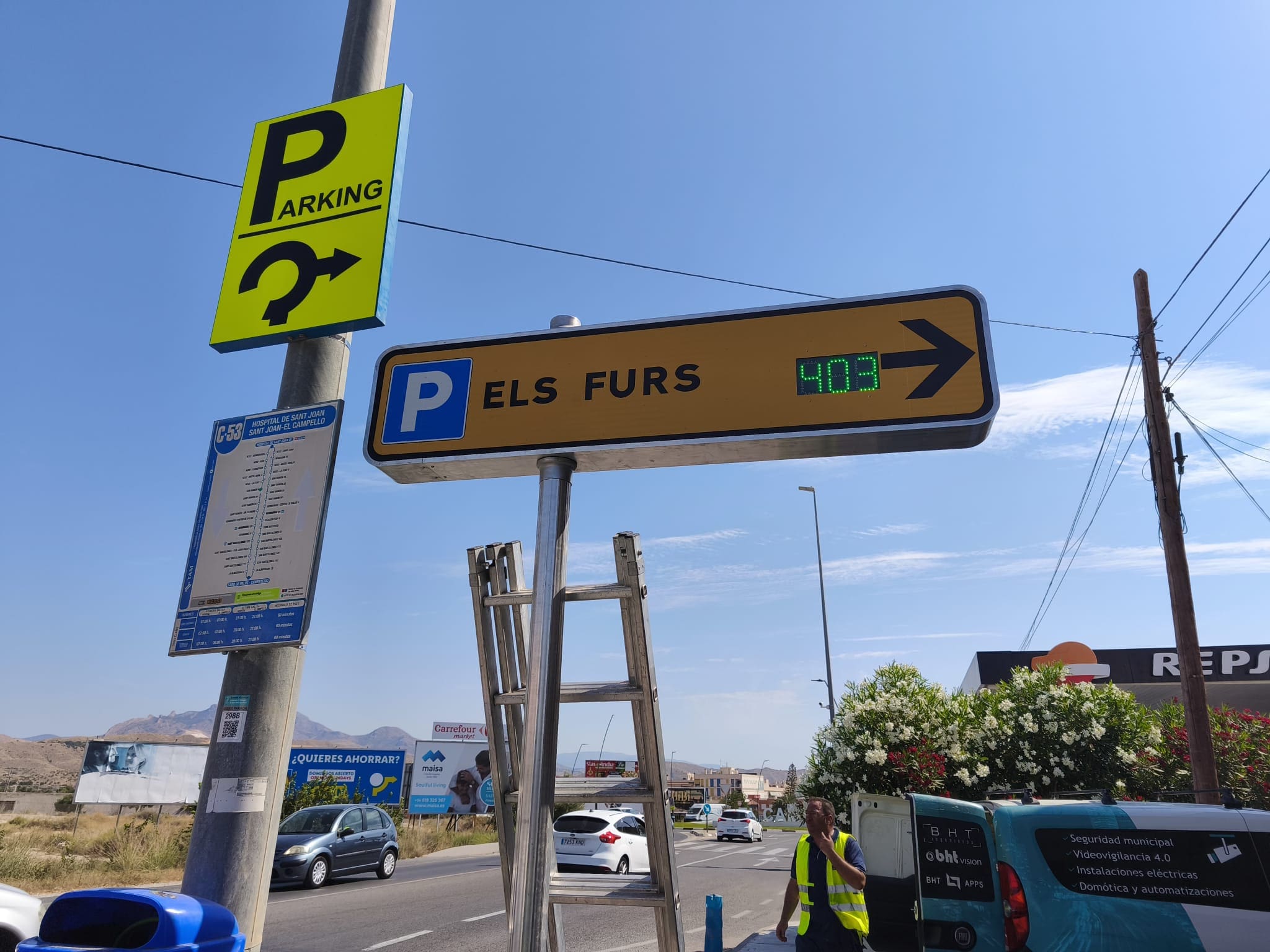 Aparcamiento Els Furs: Mejora en señalización